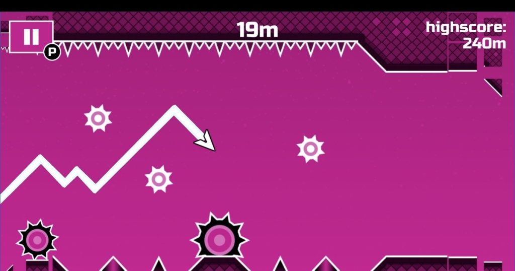 Space Waves keyboard controls for smoother zigzag movement